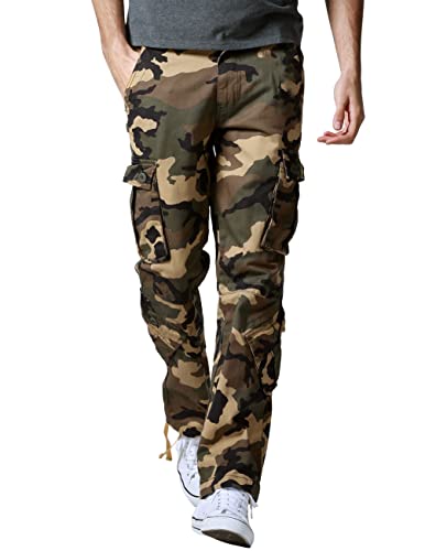 Match Men's Wild Cargo Pants(36,Camouflage)