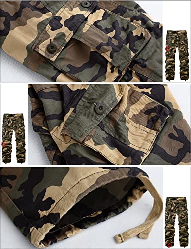 Match Men's Wild Cargo Pants(36,Camouflage)