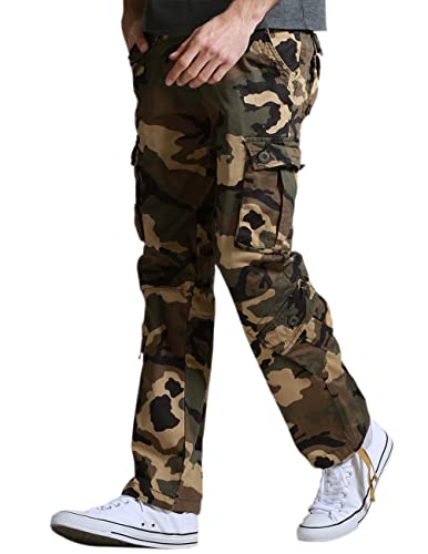 Match Men's Wild Cargo Pants(36,Camouflage)