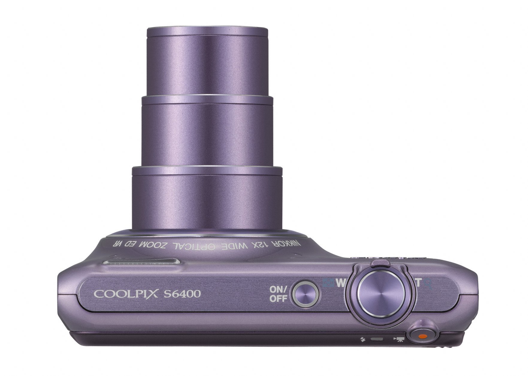 Nikon COOLPIX S6400 16 MP Digital Camera with 12x Optical Zoom and 3-inch LCD (Purple)