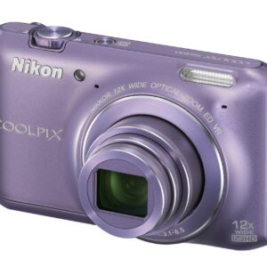 Nikon COOLPIX S6400 16 MP Digital Camera with 12x Optical Zoom and 3-inch LCD (Purple)