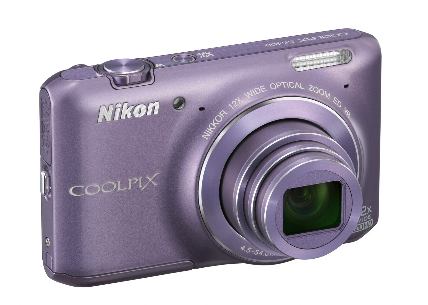 Nikon COOLPIX S6400 16 MP Digital Camera with 12x Optical Zoom and 3-inch LCD (Purple)