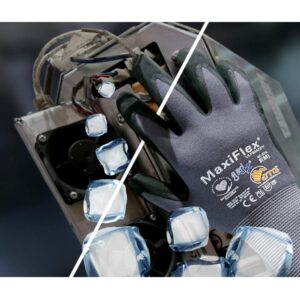 ATG 34-874 Maxiflex Ultimate - Nylon, Micro-Foam Nitrile Grip Gloves - Black/Gray - X-Large - 12 Pairper Pack