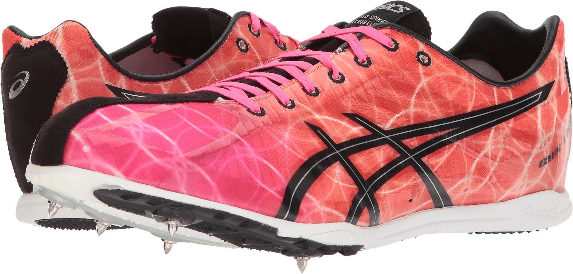 ASICS Men's Gun Lap Track Shoe,Knockout Pink/Black/Fiery Flame,12 M US