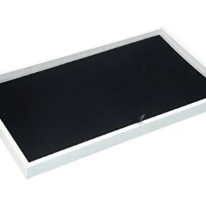 SE Black Cushioned and Flocked Jewelry Tray Insert - J37514F-PAD