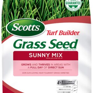 Scotts Turf Builder Grass Seed Sunny Mix, Grows and Thrives in Areas of Direct Sun, 3 lbs.