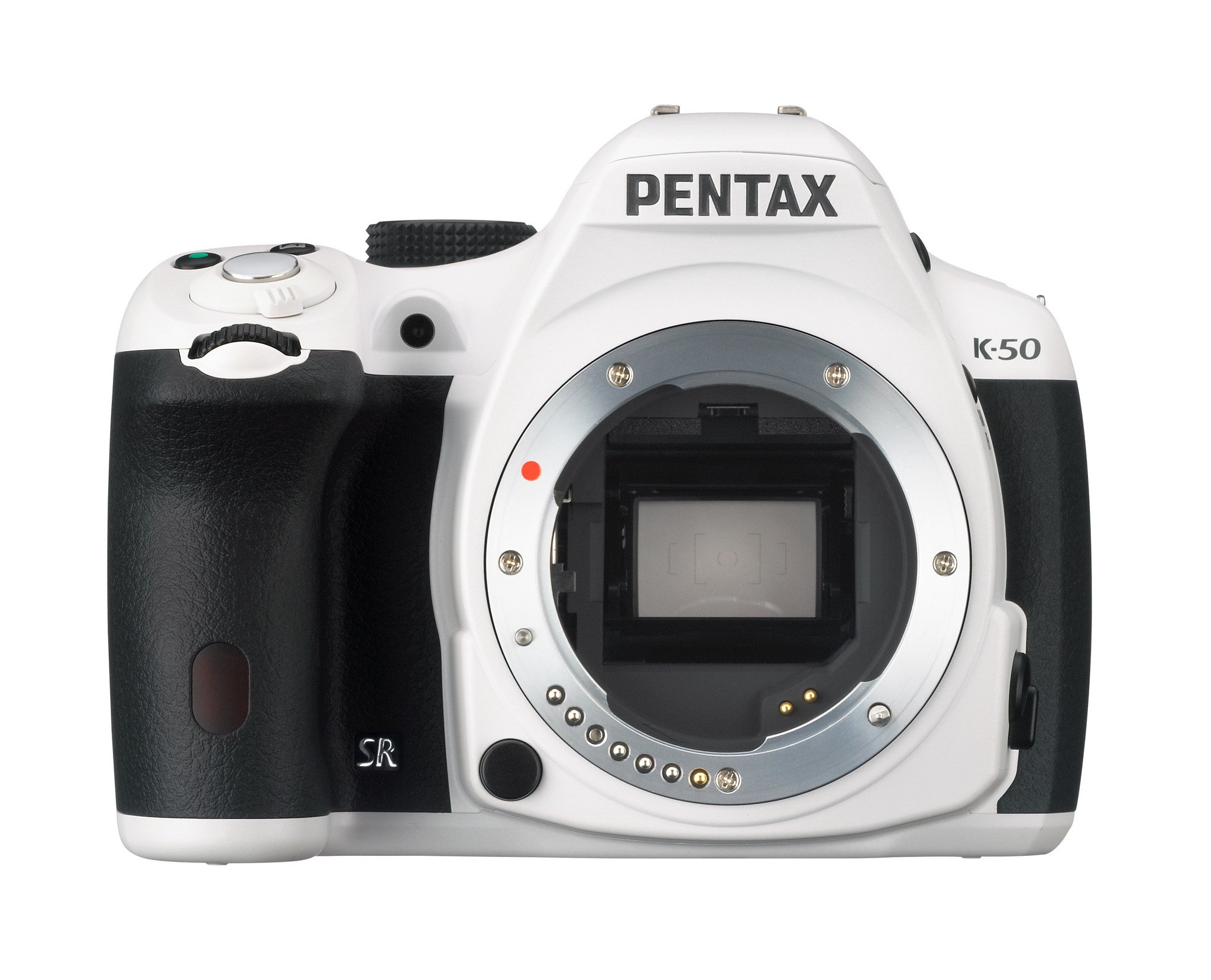 Pentax K-50 16MP Digital SLR Camera with 3-Inch LCD - Body Only (White)