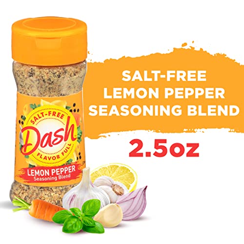 Dash Salt-Free Seasoning Blend, Lemon Pepper, 2.5 Ounce