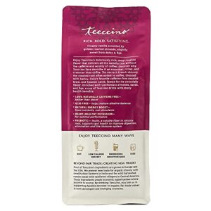 Teeccino Herbal Coffee Variety Pack - Vanilla Nut, French Roast, Maca Chocolaté - Ground Herbal Coffee That’s Prebiotic, Caffeine-Free & Acid Free, Dark Roast, 11 Ounce (Pack of 3)