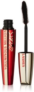 l'oreal paris voluminous million lashes excess washable mascara, black, 0.31 fl; oz.