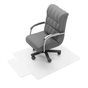 "Floortex Polycarbonate Chair Mat with Lip 48"" x 60"" for Hard Floors", clear (FR1215219LR)