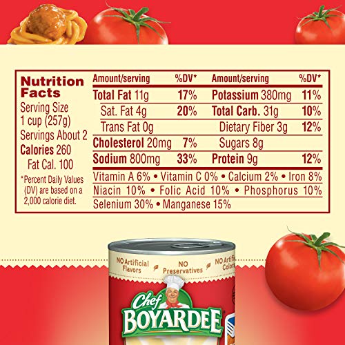 Chef Boyardee Spaghetti and Meatballs, 14.5 oz, 24 Pack