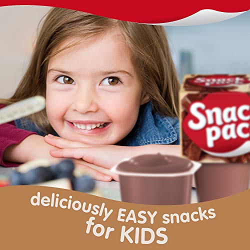 Snack Pack Sugar-Free Chocolate Pudding Cups, 4 Count, 12 Pack