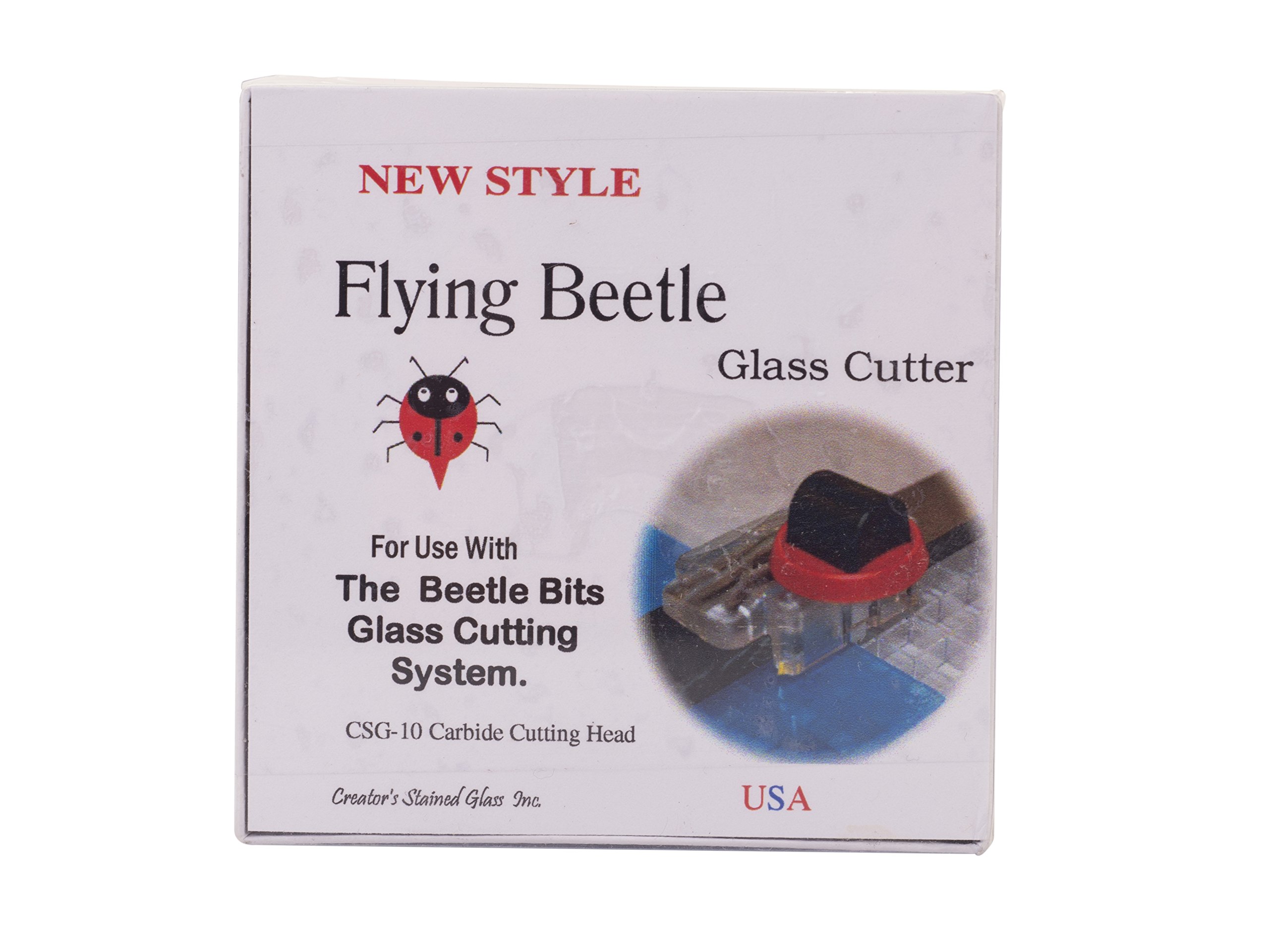 Creator's Flying Beetle Push Button Glass Cutter for Use with The Beetle Bits Glass Cutting System