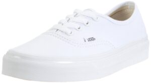 vans unisex authentic true white canvas vn000ee3w00 mens 5.5, womens 7