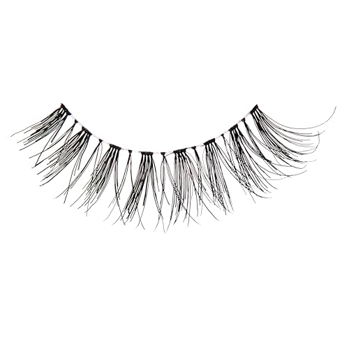 KISS So Wispy, False Eyelashes, Style #11', 12 mm, Includes 5 Pairs Of Lashes, Contact Lens Friendly, Easy to Apply, Reusable Strip Lashes, Glue On, Mulitpack