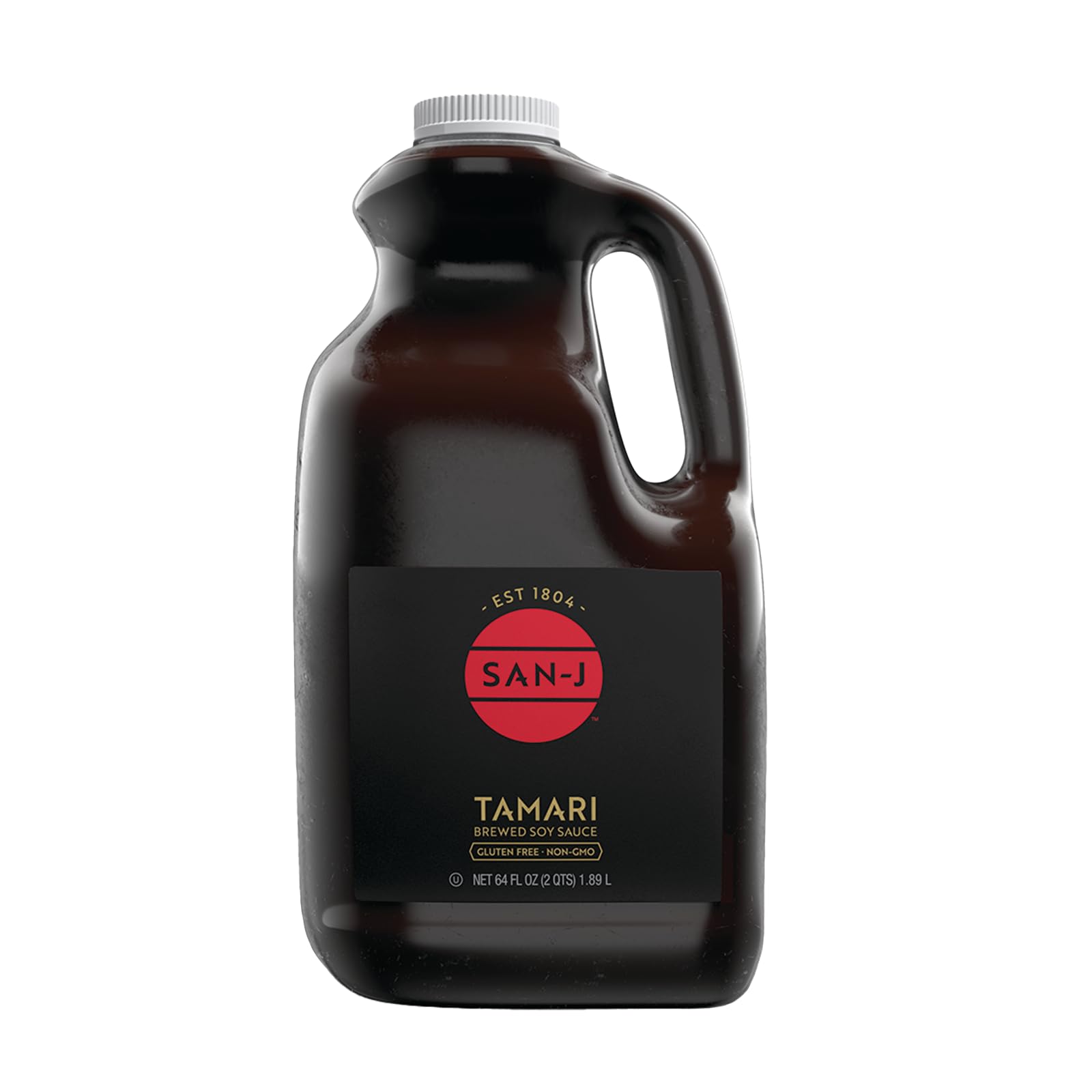 San-J - Gluten Free Tamari Soy Sauce - Specially Brewed - Made with 100% Soy - 64 oz. Container