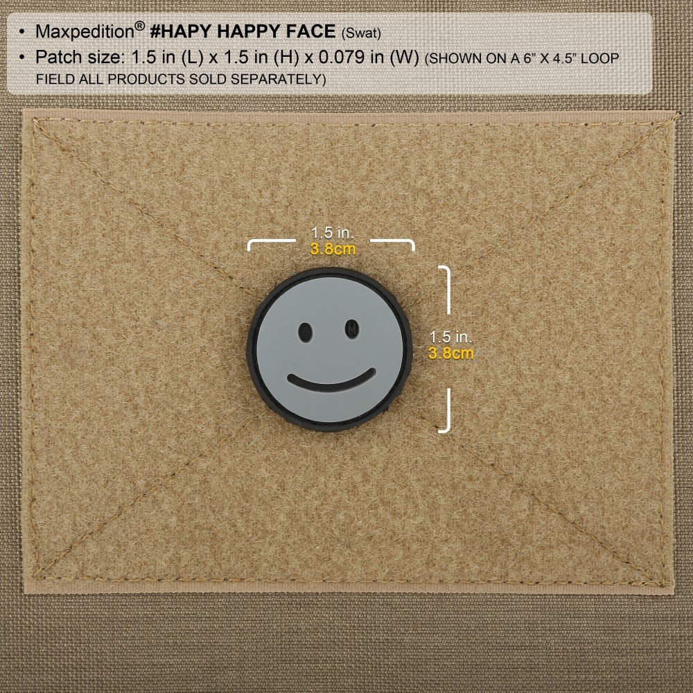 MAXPEDITION Happy Face (SWAT) 1.5" x 1.5"