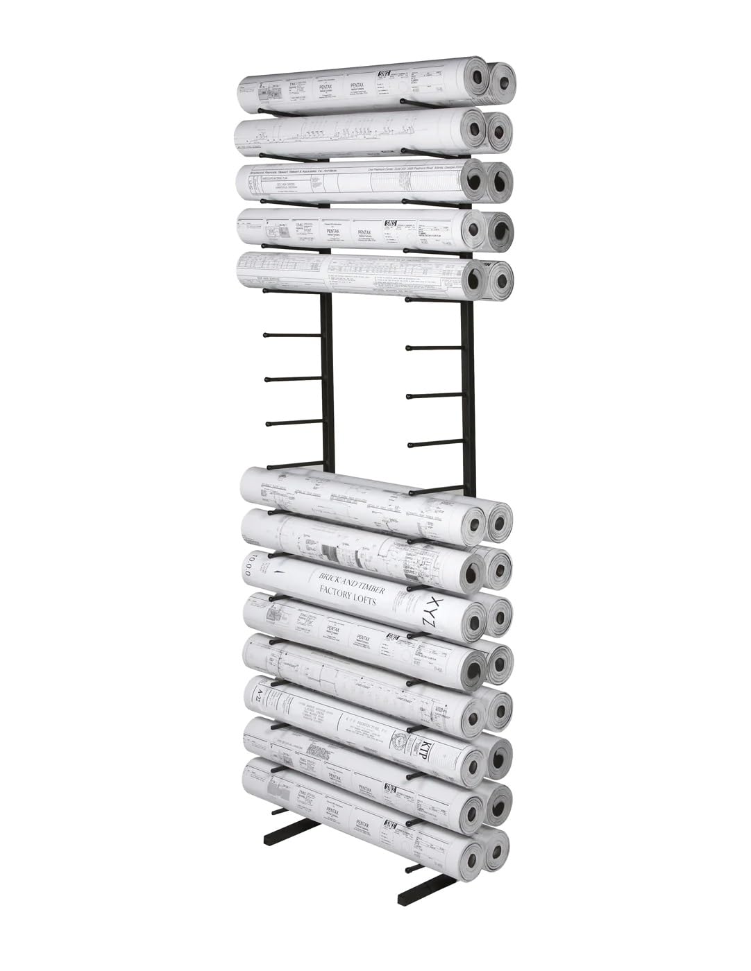 Brookside Design VR165 Vis-I-rack high capacity roll file blueprint storage rack