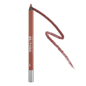 urban decay 24/7 glide-on lip pencil, liar - mauve-nude - long-lasting, waterproof lip liner - prevents feathering - moisturizing vitamin e, jojoba oil & cottonseed oil