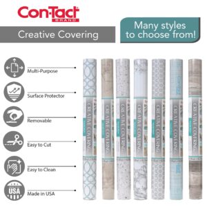 Con-Tact Brand Creative Covering, Self-Adhesive Shelf Liner, Multi-Purpose Vinyl Roll, Easy to Use and Apply, 18'' x 9', Chevron Pink