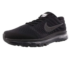 nike men and women's air max 2017 running shoe black/black-black 11.0