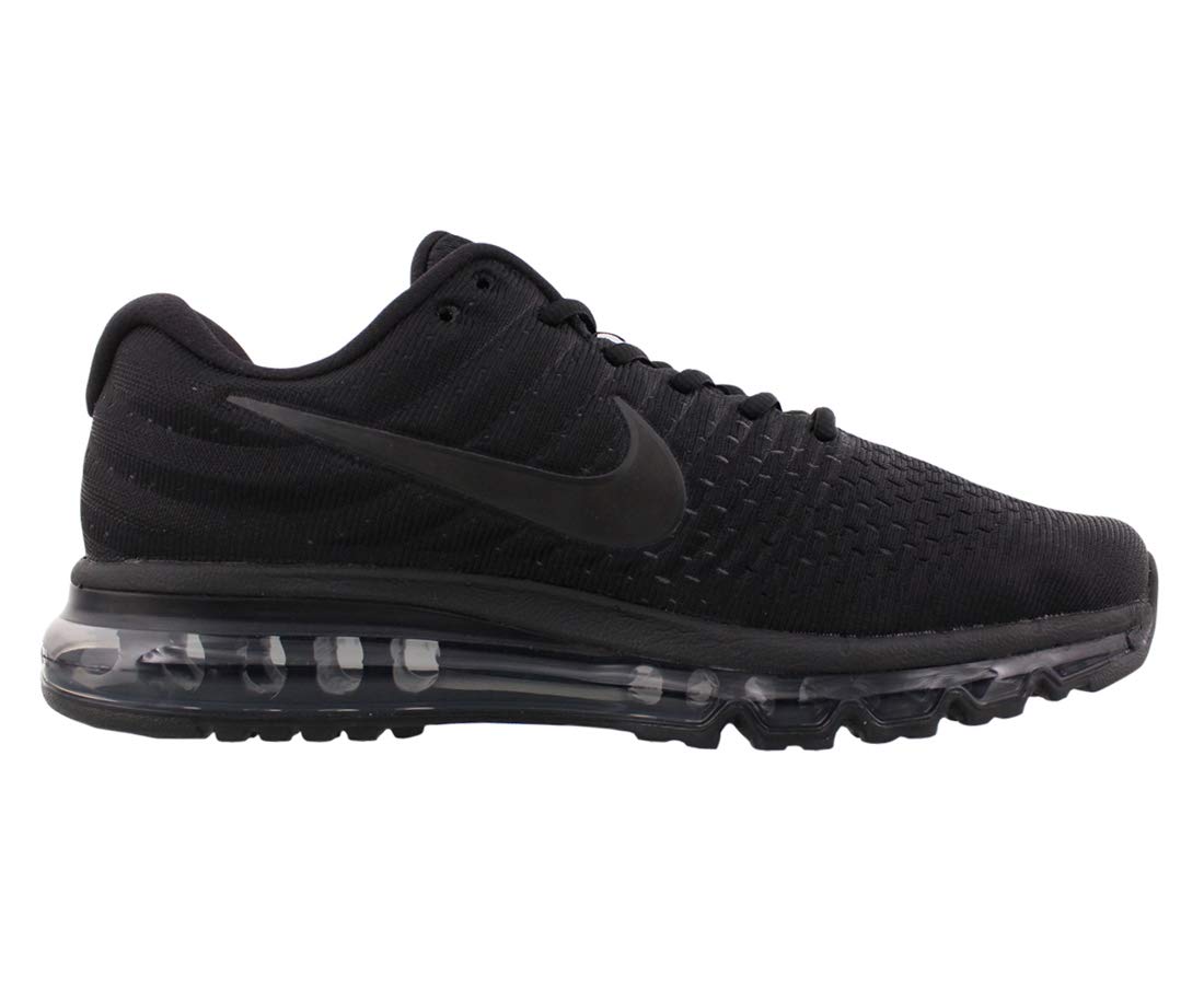 Nike men and women's Air Max 2017 Running Shoe Black/Black-Black 11.0