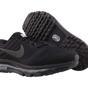 Nike men and women's Air Max 2017 Running Shoe Black/Black-Black 11.0