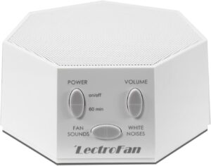 lectrofan high fidelity white noise machine with 20 unique non-looping fan and white noise sounds and sleep timer