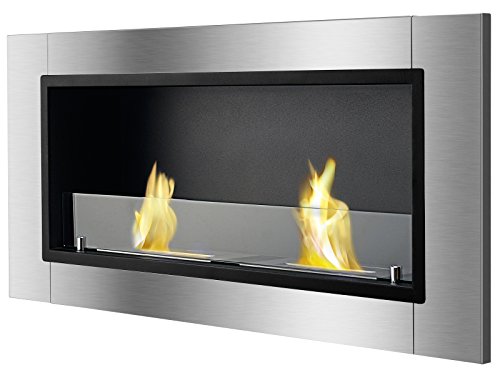 Recessed Wall Ventless Bio Ethanol Fireplace - Lata | Ignis