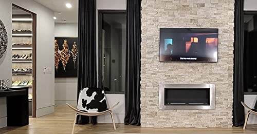 Recessed Wall Ventless Bio Ethanol Fireplace - Lata | Ignis