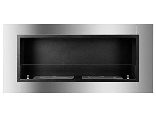 Recessed Wall Ventless Bio Ethanol Fireplace - Lata | Ignis