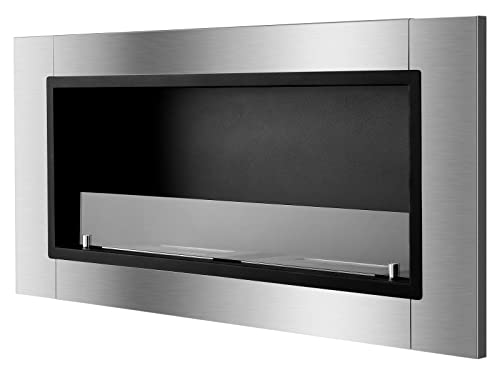 Recessed Wall Ventless Bio Ethanol Fireplace - Lata | Ignis