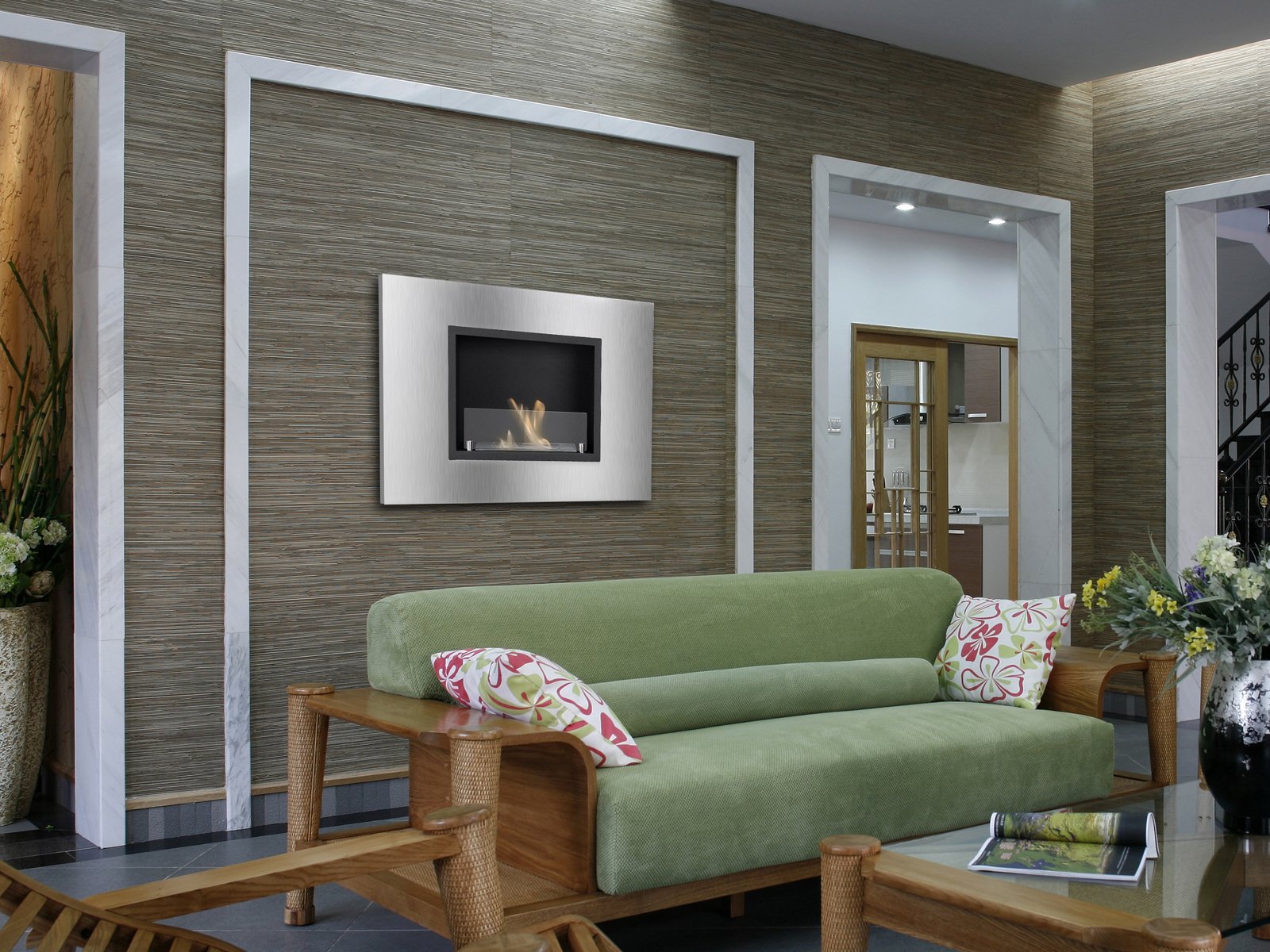 Ethanol Fireplace - Recessed - IGNIS Quadra