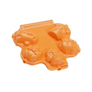 sweet creations 5 cup halloween cake pop press, orange