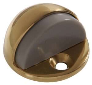 hardware essentials 851336 low dome floor door stops brass 1/4"-3/4" clearance