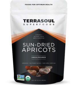 terrasoul superfoods organic apricots, 2 lbs, unsulphured, no-added sugar, sweet and tangy delights for snacking, baking, and vibrant trail mixes