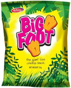 holiday big foot, the giant cheese snack, 0.8 oz, pack of 12