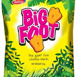 Holiday Big Foot, The Giant Cheese Snack, 0.8 Oz, Pack of 12