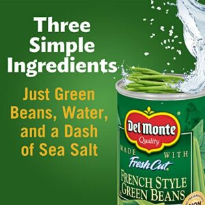 Del Monte BLUE LAKE French Style Green Beans, Canned Vegetables, 12 Pack, 14.5 oz Can