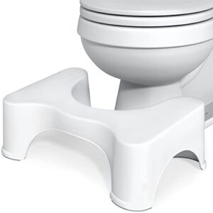 squatty potty the original bathroom toilet stool, 7 inch height, white