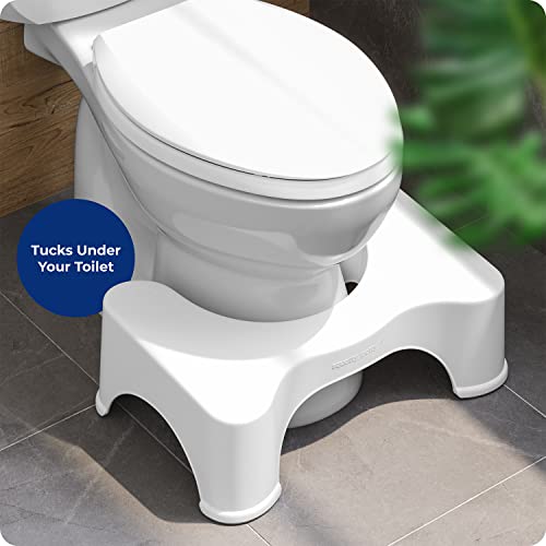 Squatty Potty The Original Bathroom Toilet Stool, 7 Inch height, White