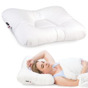 core products tri-core comfort zone, gentle/firm cervical support pillow, temperature regulating outlast, full size