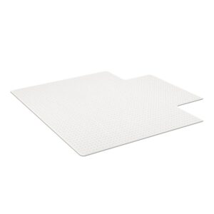 Realspace® Medium-Pile Chair Mat With Beveled Edge, Standard Lip, 45"W x 53"D, Clear