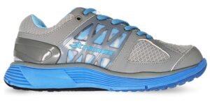 i-runner woman eliza grey/blue leather/mesh 9.5 x-wide (2e) us