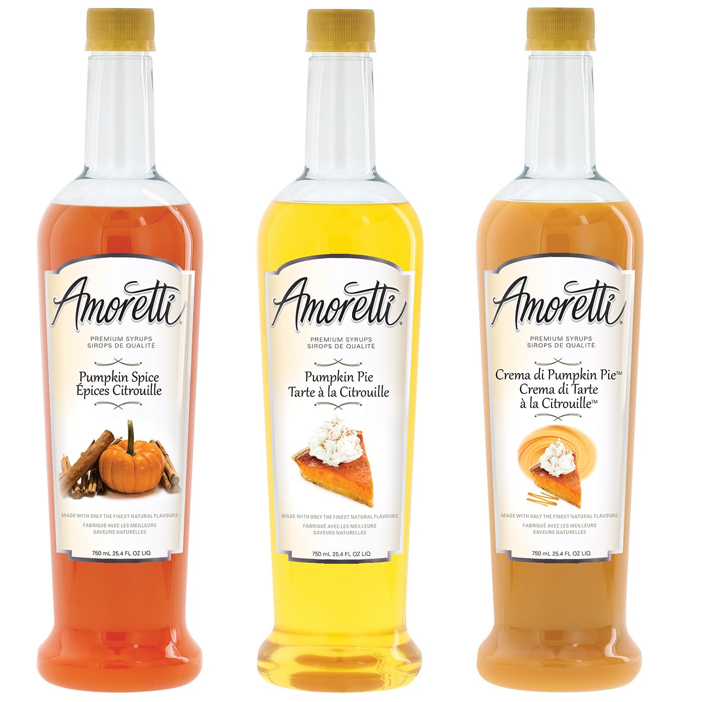 Amoretti Premium Syrups Pumpkin 3 Pack (50ml)