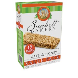 Sunbelt Bakery Oats & Honey Chewy Granola Bars, 15-1.0 OZ Bars (1 Box)