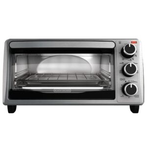 black+decker to1303sb 4-slice toaster oven, 14.5 x 8.8 x 10.8 inches, stainless steel/black