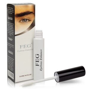 feg eyebrow eye brow growth length thickness darkness enhancer serum 100% natural