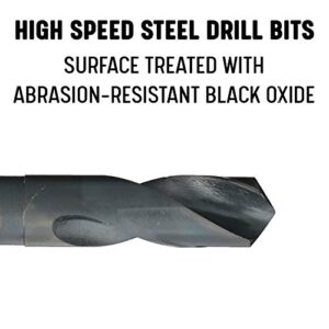 Drill America - DWDRSD5/8 5/8" Reduced Shank High Speed Steel Drill Bit with 1/2" Shank, DWDRSD Series